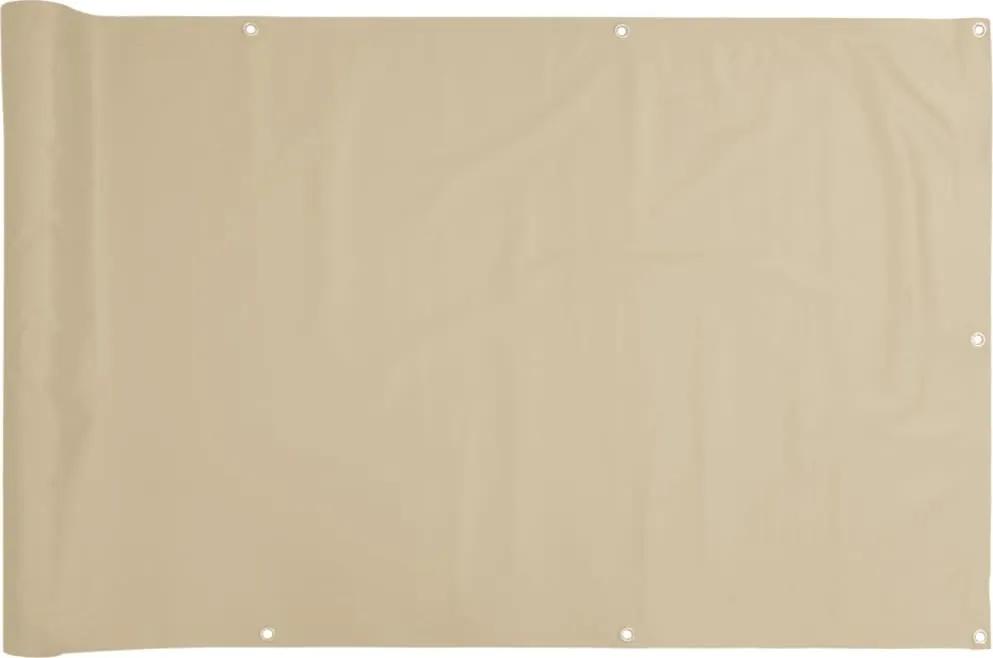 vidaXL Balkónová zástěna 75 x 400 cm oxfordská látka [42328] Barva: Bílá