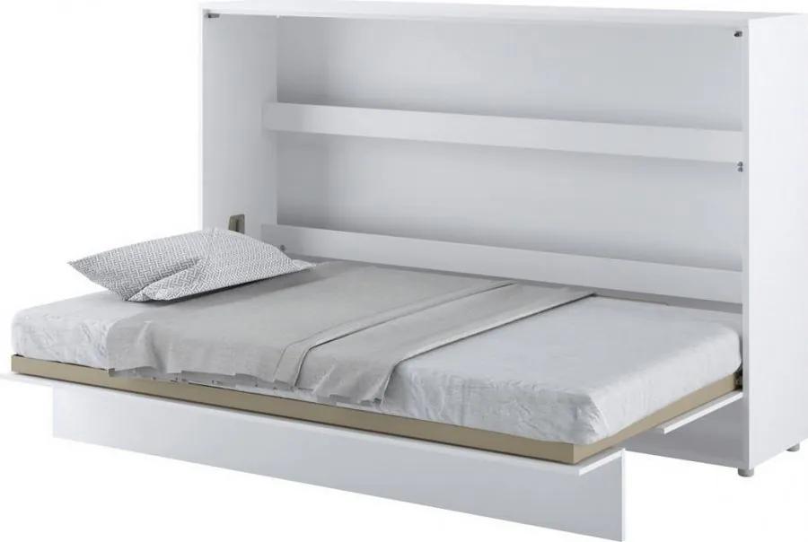 Výklopná postel 120 REBECCA bílá lesk/bílá mat