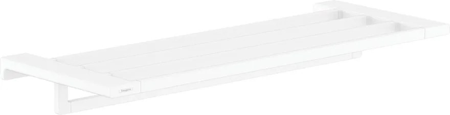 Hansgrohe AddStoris, polička na ručníky s držákem ručníku, matná bílá, HAN-41751700