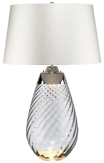Elstead LENA-TL-L-SMOKE-OWSS - LED Stolní lampa LENA 1xE27/40W/230V 74 cm bílá