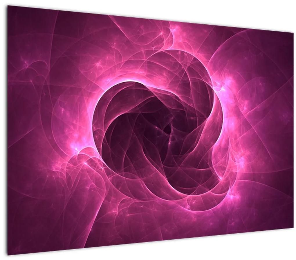 Obraz moderní růžové abstrakce (100x70 cm), 40 dalších rozměrů