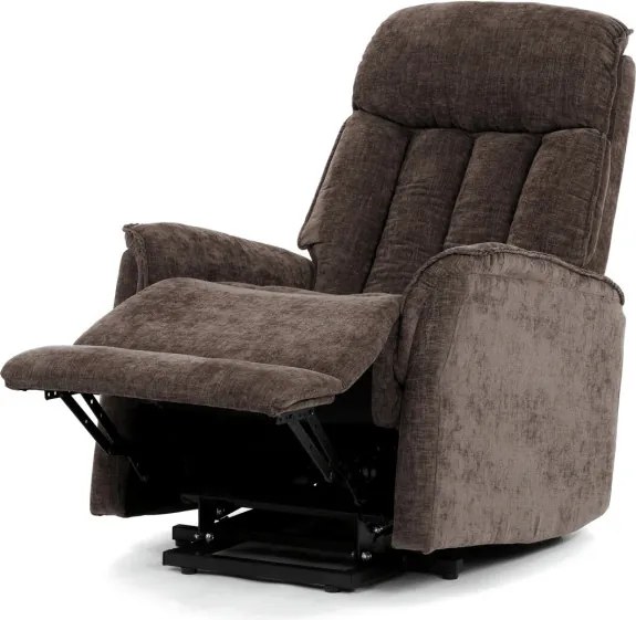 Polohovací křeslo hnědé, elektrické TV-H9727 BR2