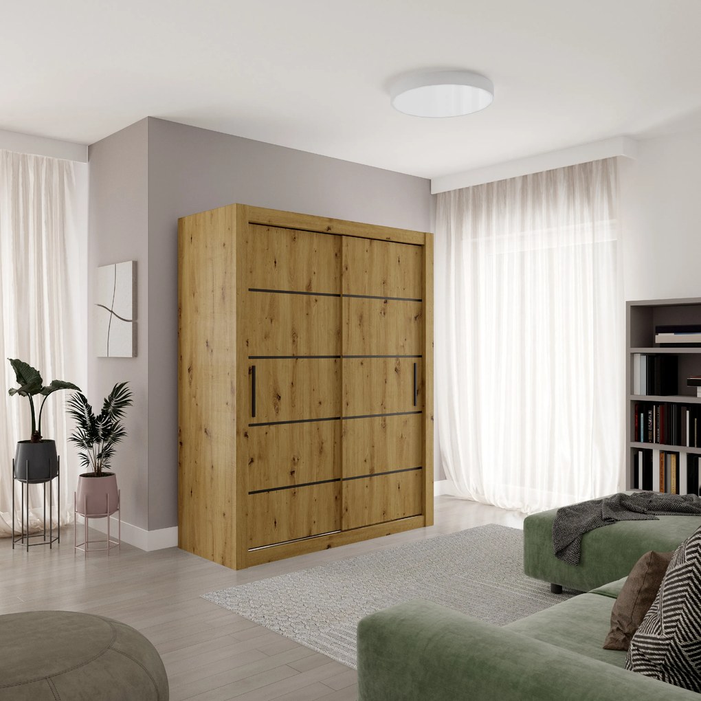 ADRK Furniture Posuvná skříň MORELL 160 ADRK-SW-MLL-160-A