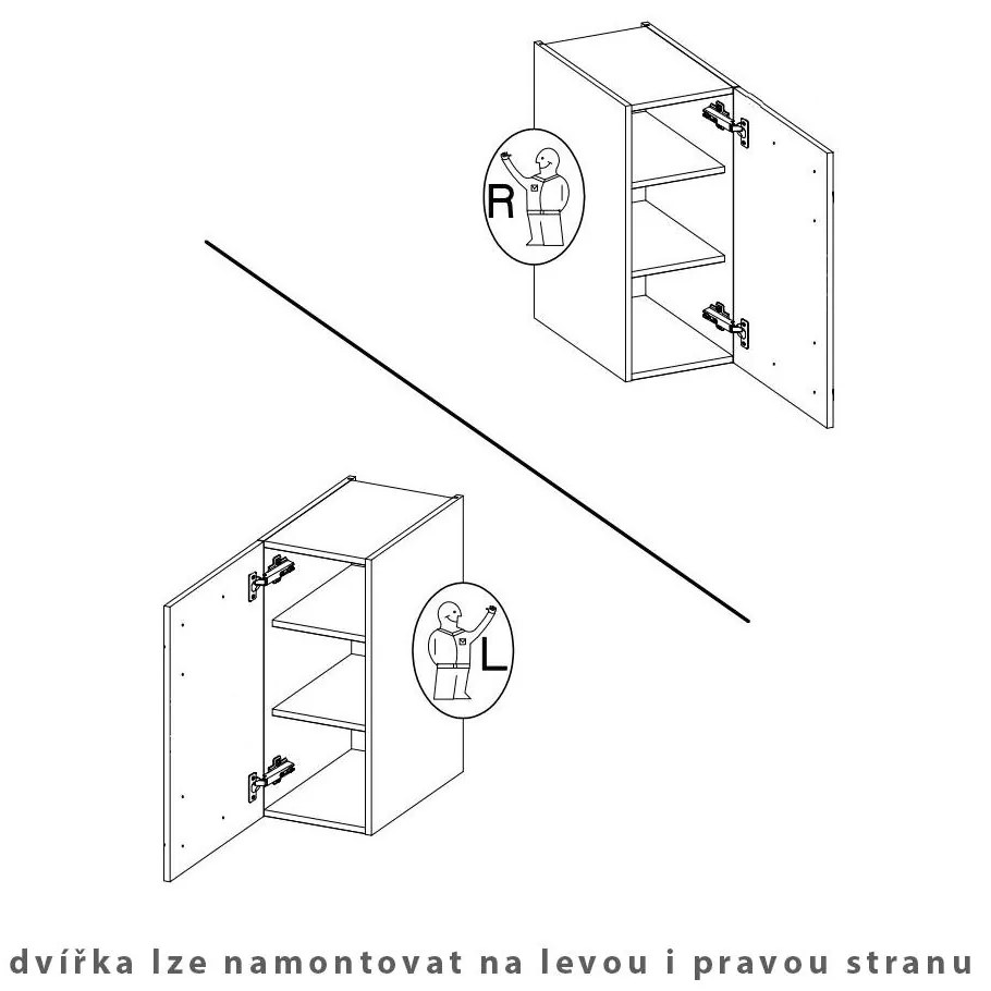 Kuchyňská linka STILO bs | 230 cm | bílá/šedá