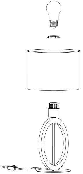 Eglo 43569 - Stolní lampa BASILDON 1xE27/40W/230V