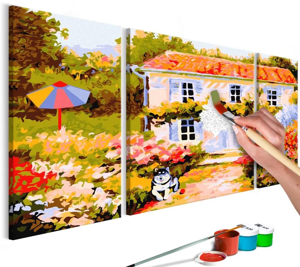 Bimago Malování podle čísel - Country House | 80x50 cm