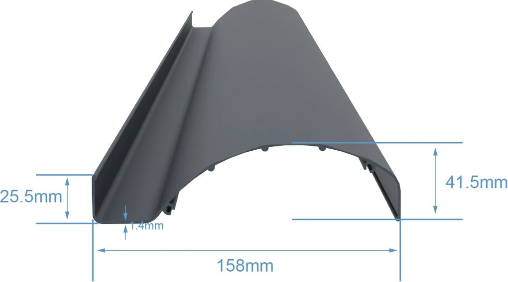 Bioklimatická pergola G21 Austin Premium 3x3 m, antracitová hliníková