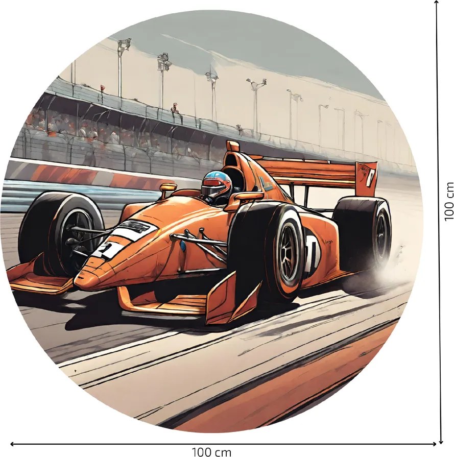 PIPPER. Kruhová samolepka na zeď "Formula" Velikost: 60cm