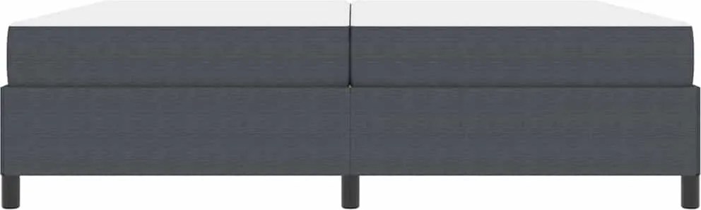 Rám postele s matrací Tmavě šedá 200 x 200 cm textil 3399141