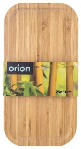Orion Dřevěný servírovací podnos - bambusový tác, 25x13cm