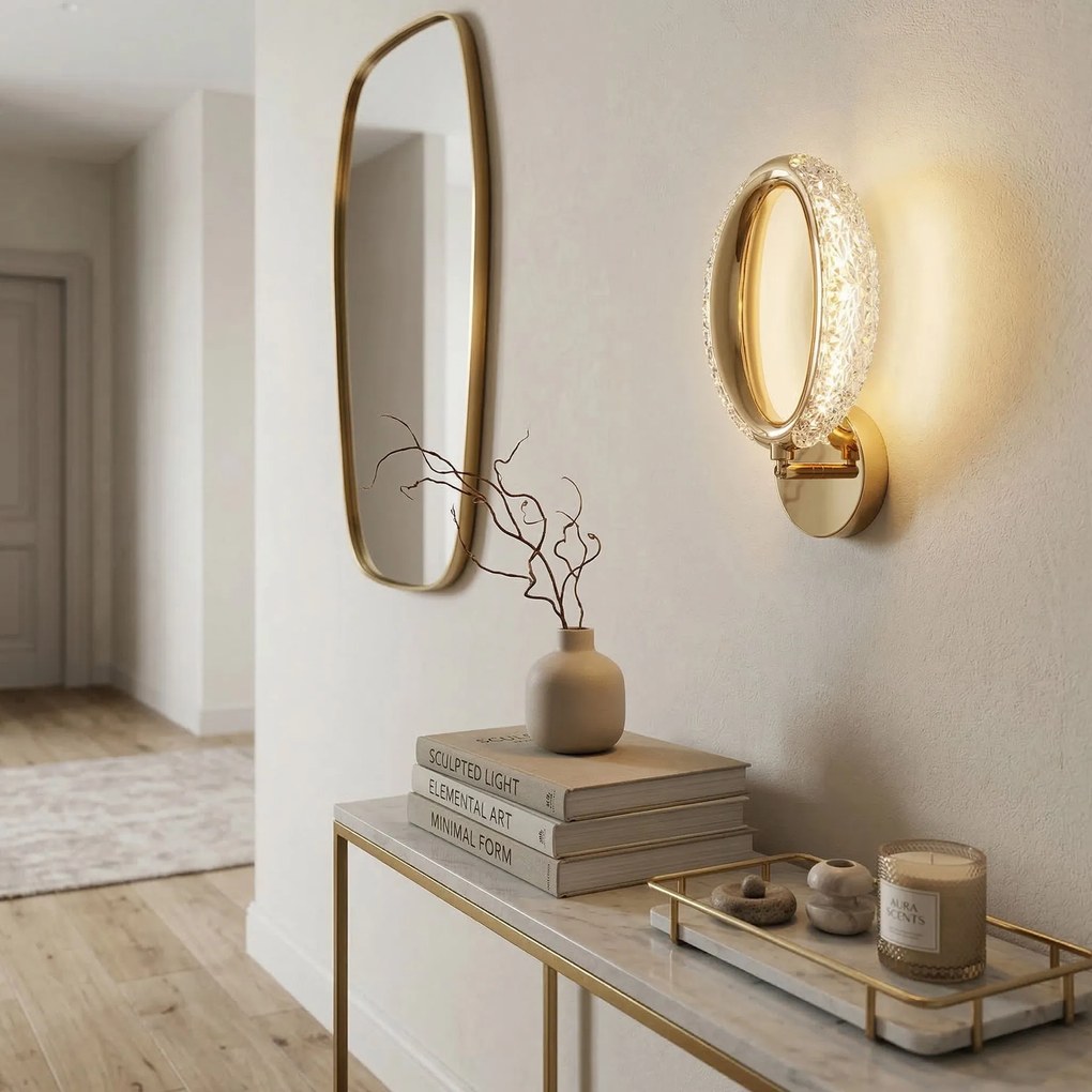 Toolight Rea, NÁSTĚNNÉ LED SVÍTIDLO G174-W GOLD, OSW-07818