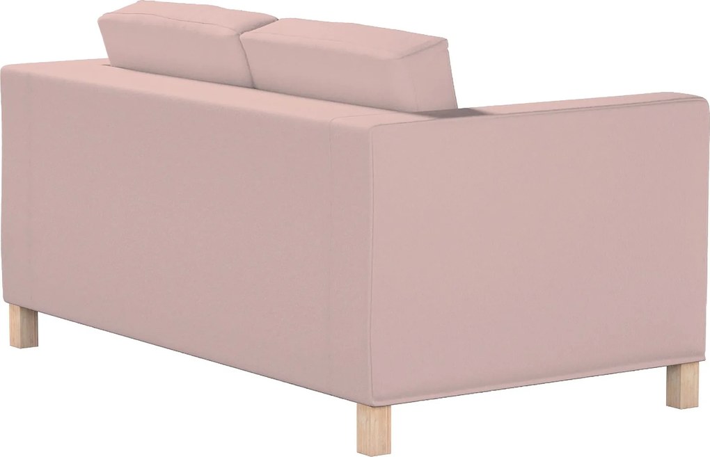 Potah na pohovku IKEA Karlanda 2-místná, krátký barva růžová látka pletený vzor