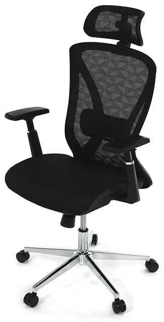Ergonomická kancelářská židle NILS - černá síťovina Barva: černá