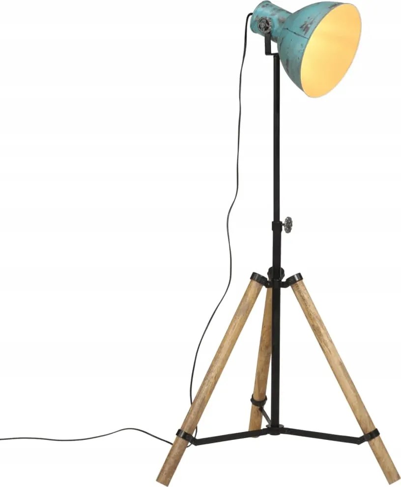 Stojací Lampa 25 W Vícebarevná 75 X 75 X 90-150 Cm E27 Modrá