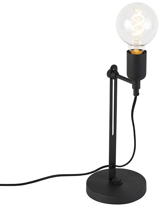 Průmyslová stolní lampa černá - Slide