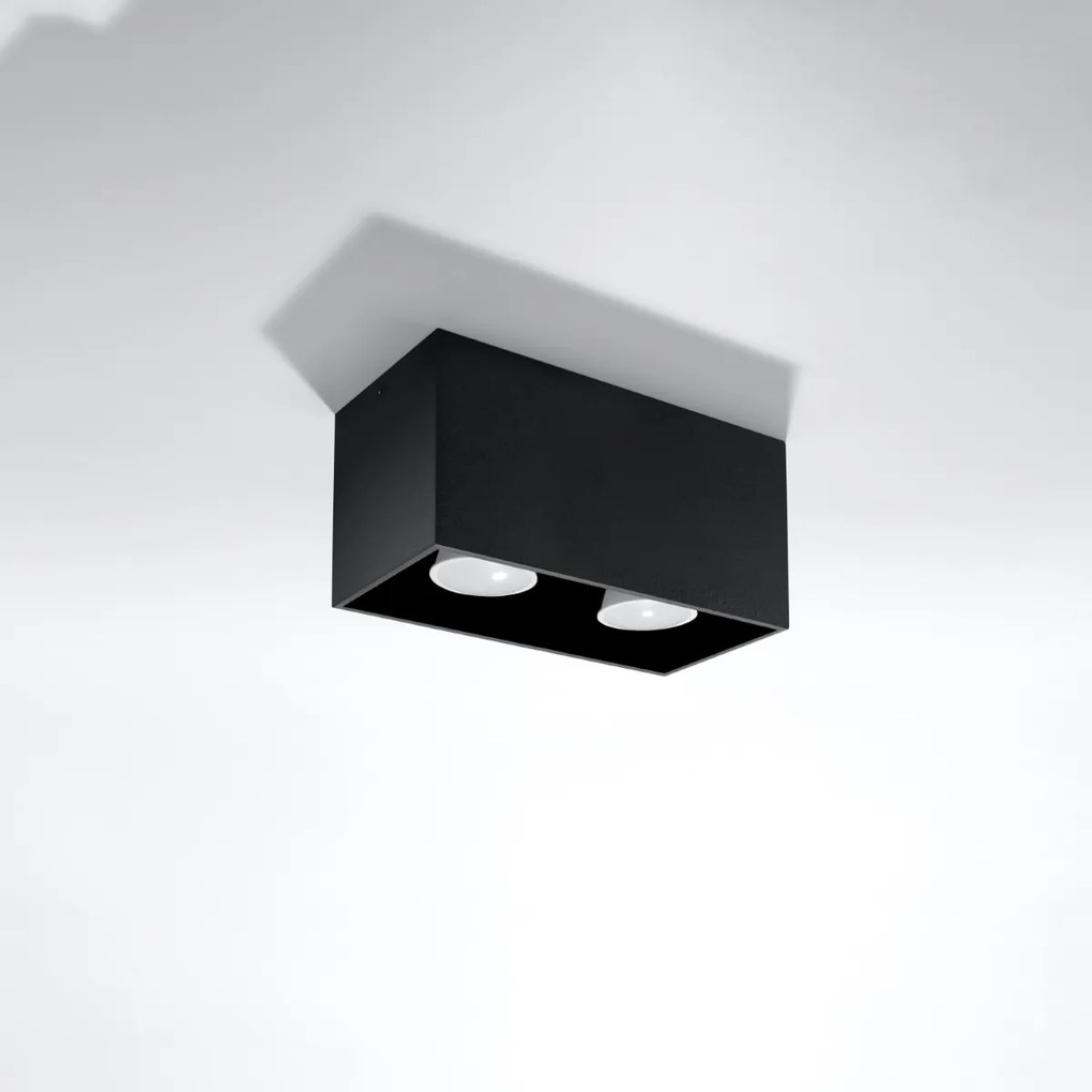 Sollux Lighting Stropní svítidlo QUAD Černá
