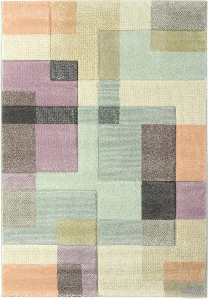 Medipa (Merinos), AKCE: 80x150 cm Kusový koberec Pastel/Indigo 22798/110, vícebarevná, kancelář