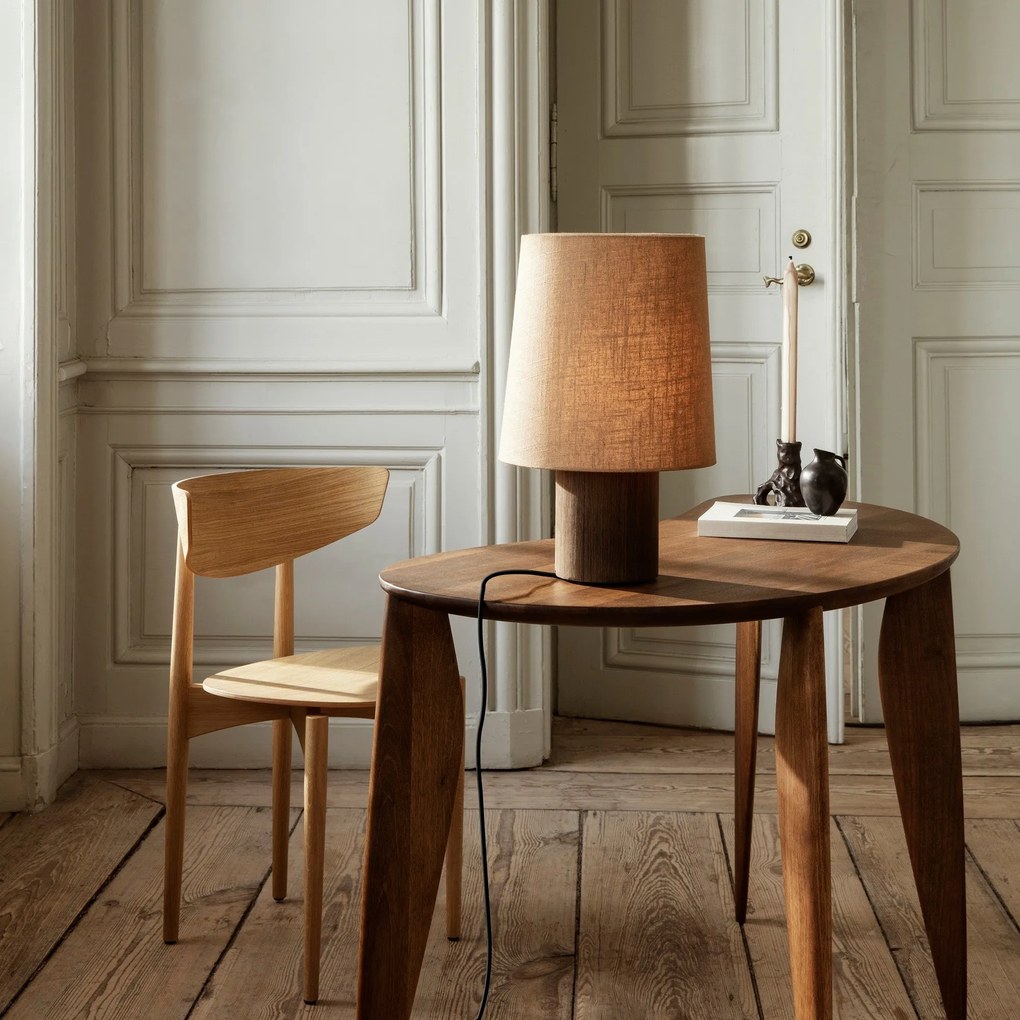 FERM LIVING Jídelní židle Herman Wood, Red Brown