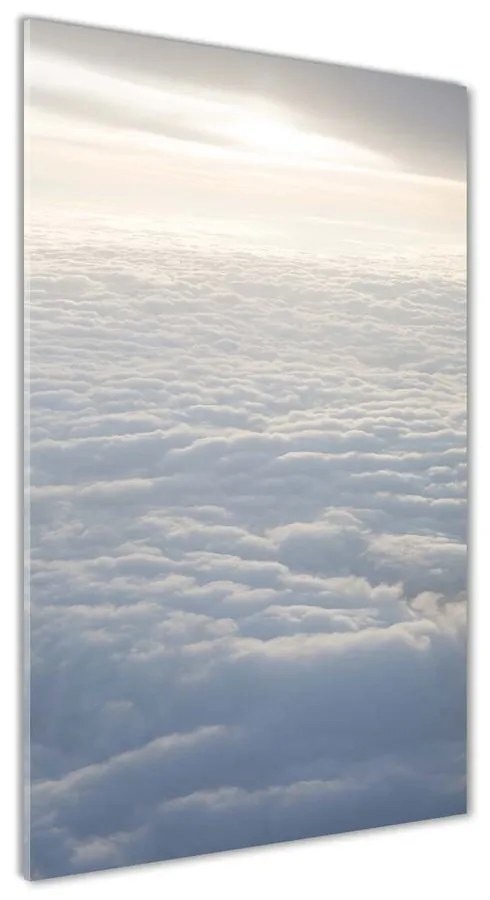 Wallmuralia Foto obraz skleněný svislý Let nad mraky 70x140 cm