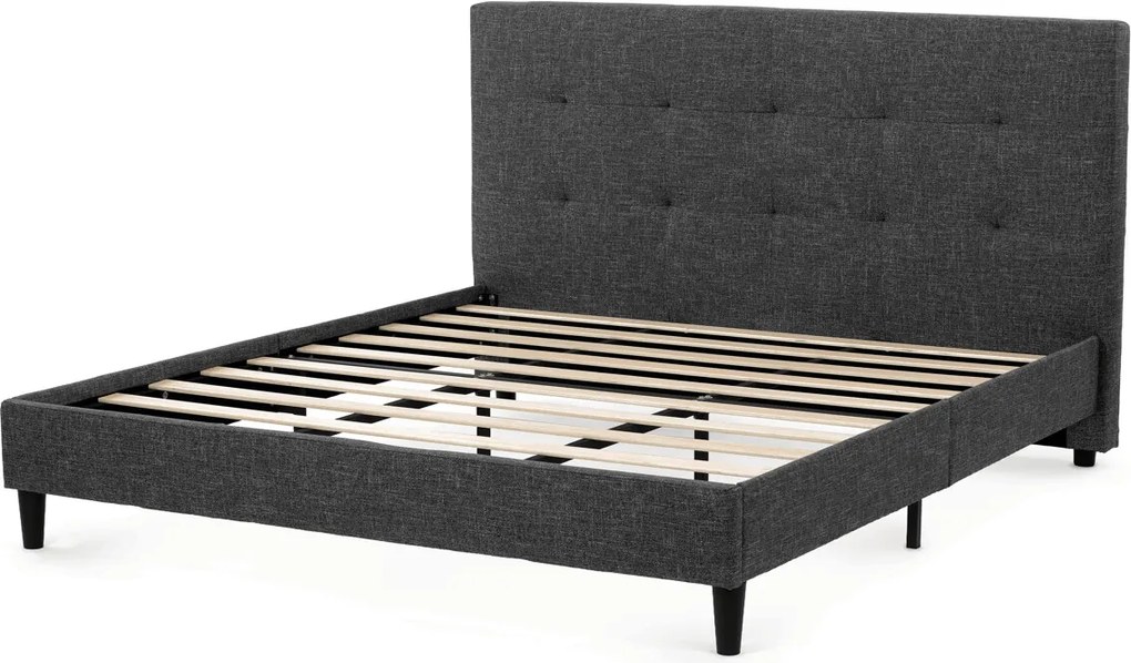 Autronic Čalouněná dvoulůžková postel BED-M180 Barva potahu: Tmavě šedá
