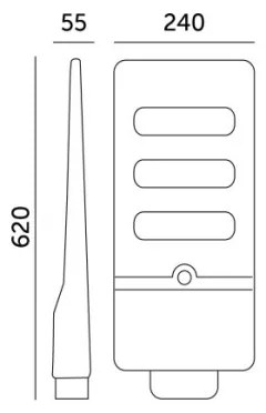 LED Solární pouliční lampa se senzorem URBI LED/8W/3,2V 6500K IP54 + DO