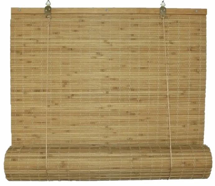 Košíkárna Bambusová roleta 120x100 cm ořech-světle hnědá