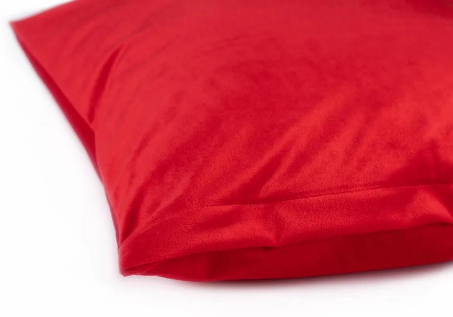 Biante Sametový povlak na polštář SV-001 Červený 50 x 60 cm