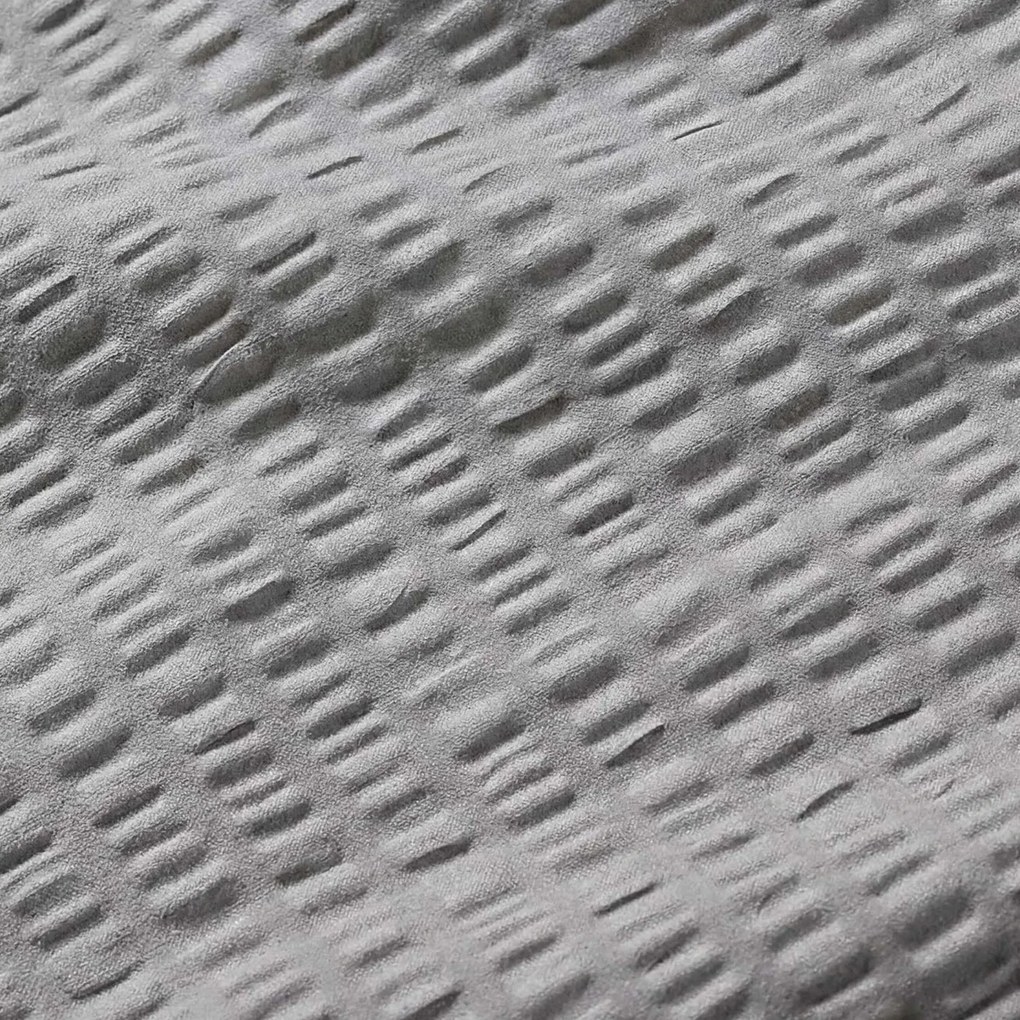 Krepové perkálové povlečení Jednobarevné - světle šedé Velikost: 140 x 200 + 70 x 90