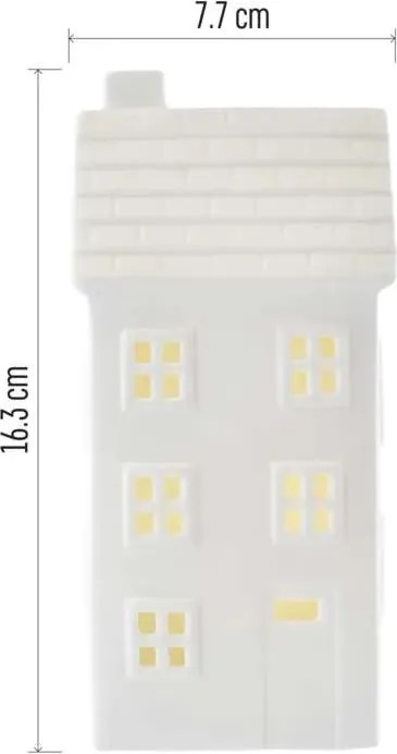EMOS LED keramický domeček 16cm DCLW36