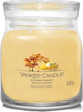 Aromatická Yankee Candle Signature Glass střední, podzimní západ slunce, 368 g