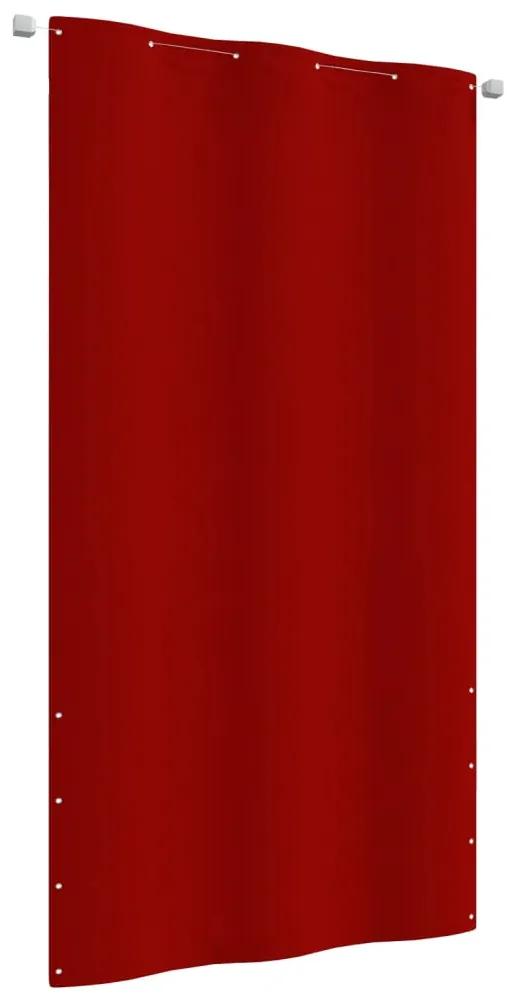 vidaXL Balkonová zástěna červená 120 x 240 cm oxfordská látka