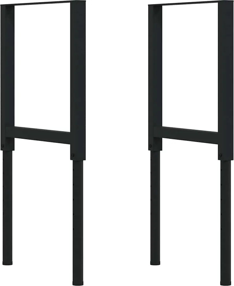 Pracovní stůl 100x60x(73–99,5) cm masivní akácie obdélníkový 3309693