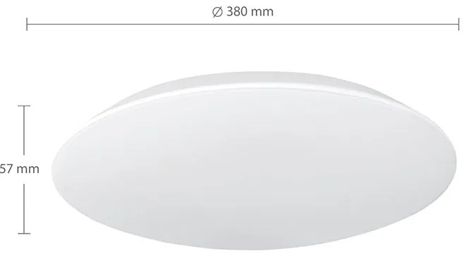 Solight LED osvětlení Adrano s ochranou proti vlhkosti, IP54, 28W, 2380lm, 3CCT, 38cm