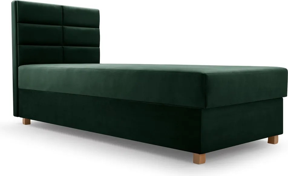 IDZ Čalouněná postel PIANO 80 x 200 cm Barva látky: Tmavě modrá (Blue Velvet 86)