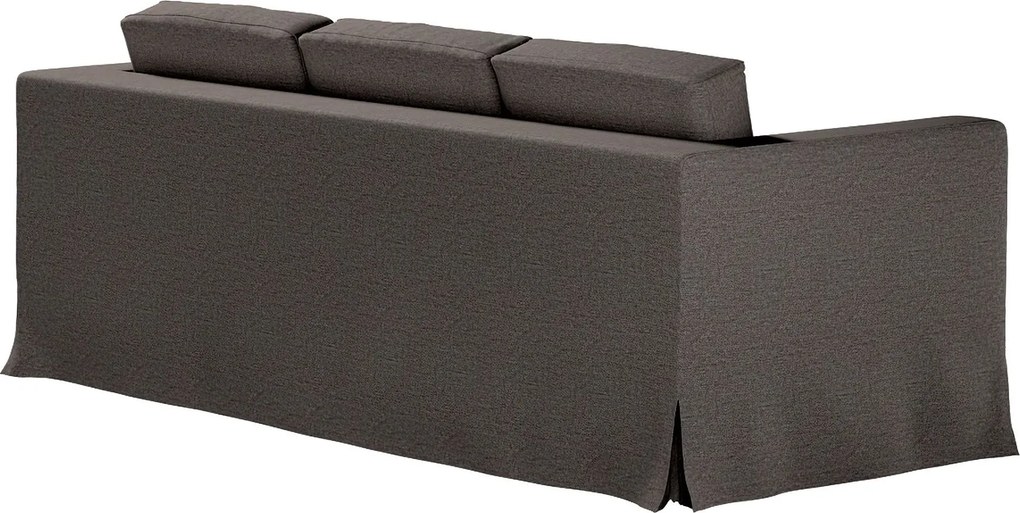 Potah na pohovku IKEA Karlanda 3-místná nerozkládací, dlouhý barva šedá látka pletený vzor