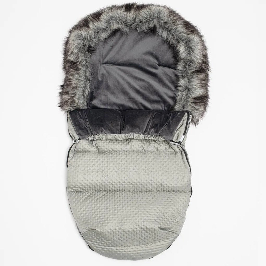 Zimní fusak New Baby Lux Fleece grey