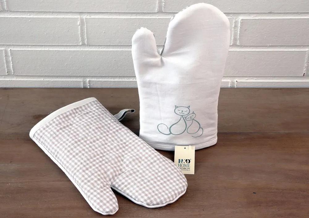 Kuchyňská rukavice - 50% len, 50% bavlna