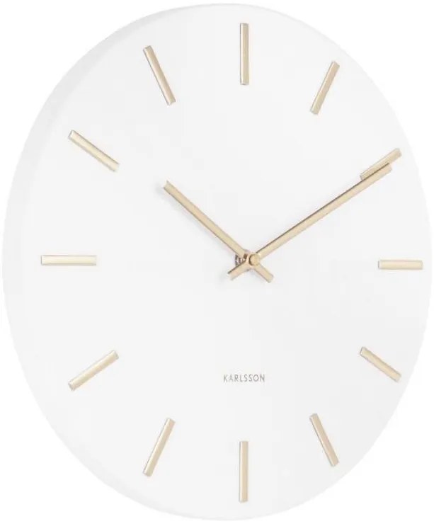 Designové nástěnné hodiny 5821wh white karlsson 30cm