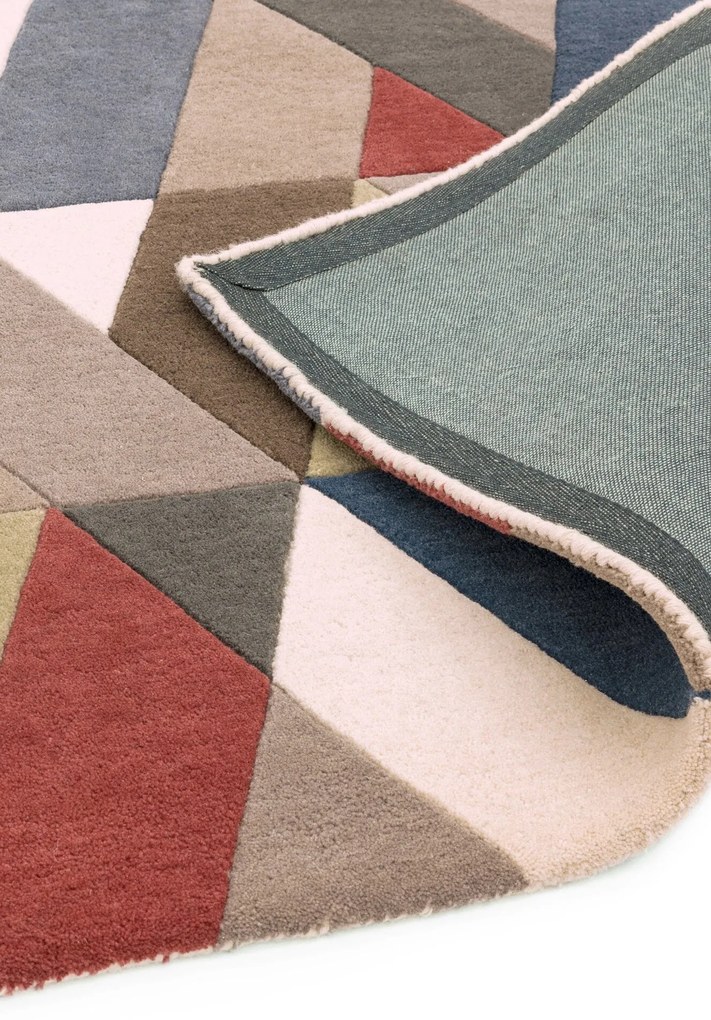 Barevný  koberec Mode Chevron Blue Green Rozměry: 70x200 cm