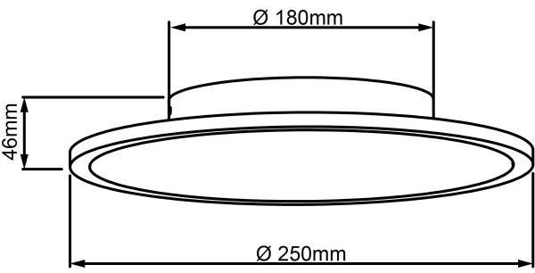 Brilliant - LED Stropní svítidlo BUFFI LED/13W/230V pr. 25 cm 2700K