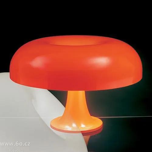 Artemide 0056050A Nesso, oranžová designová stolní lampa, 4x25W E14, výška 34cm