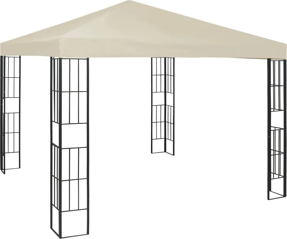 vidaXL Altán 3 x 3 m krémový