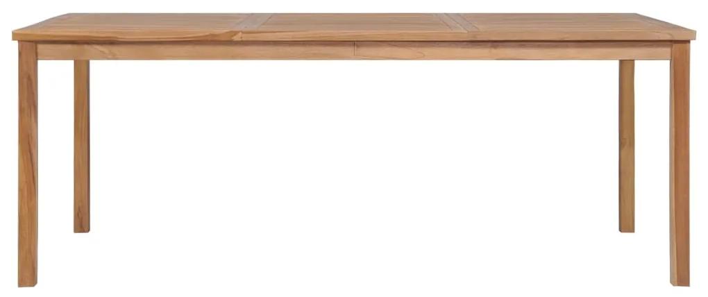 Zahradní stůl 200 x 100 x 77 cm masivní teakové dřevo