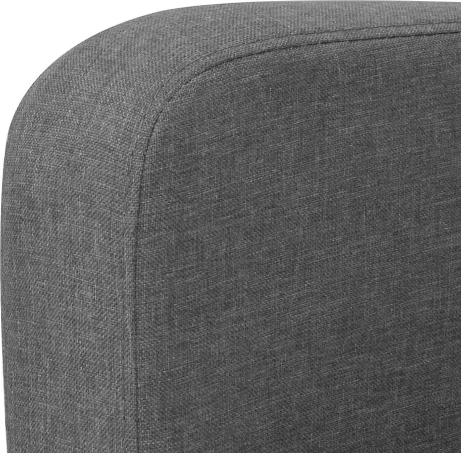 vidaXL 2dílná sedací souprava textil [278213] Barva: Tmavě šedá