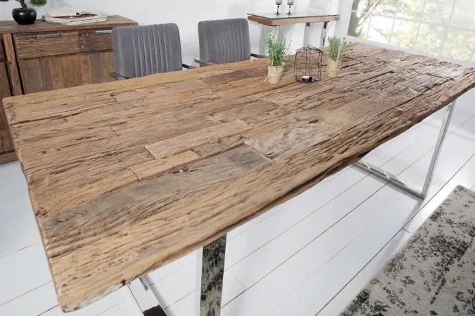 Jídelní stůl Barracuda 200 cm z masivního dřeva - teak
