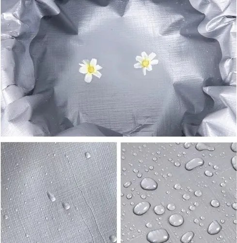 Krycí plachta s kovovými oky Gardlov 24652 120g/m2, 3x4m, stříbrná