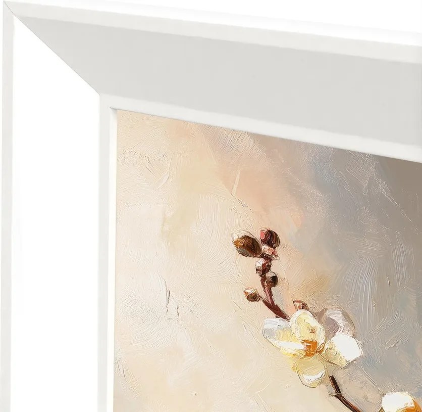Tištěný obraz s rámem 56x75 cm White Orchid – Styler