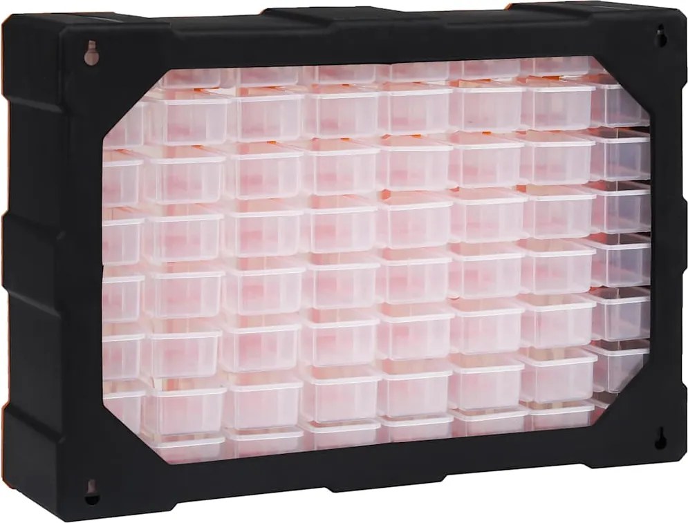 Organizér se 64 zásuvkami 52 x 16 x 37,5 cm 147579