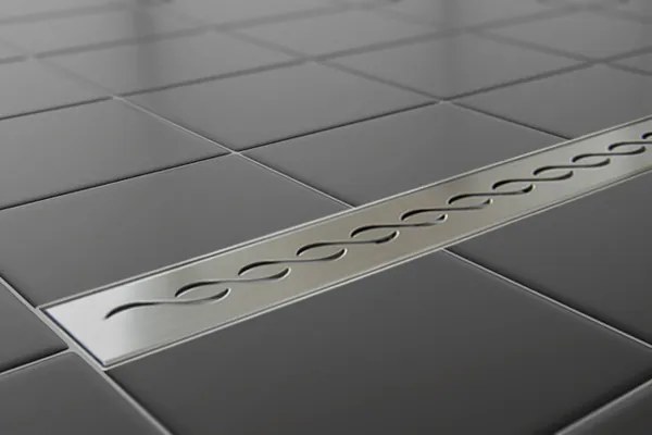 EURO Sprchový podlahový žlab 70 cm - VLNA M7001