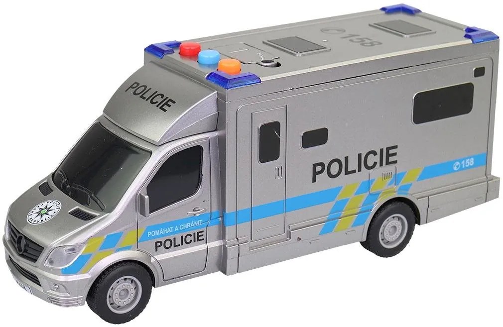 Auto made auto policejní 19,5 cm, světlo, zvuk, na baterie